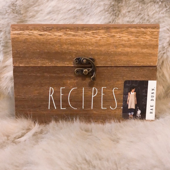 Rae Dunn | Kitchen | Rae Dunn Wooden Recipes Case Box | Poshmark